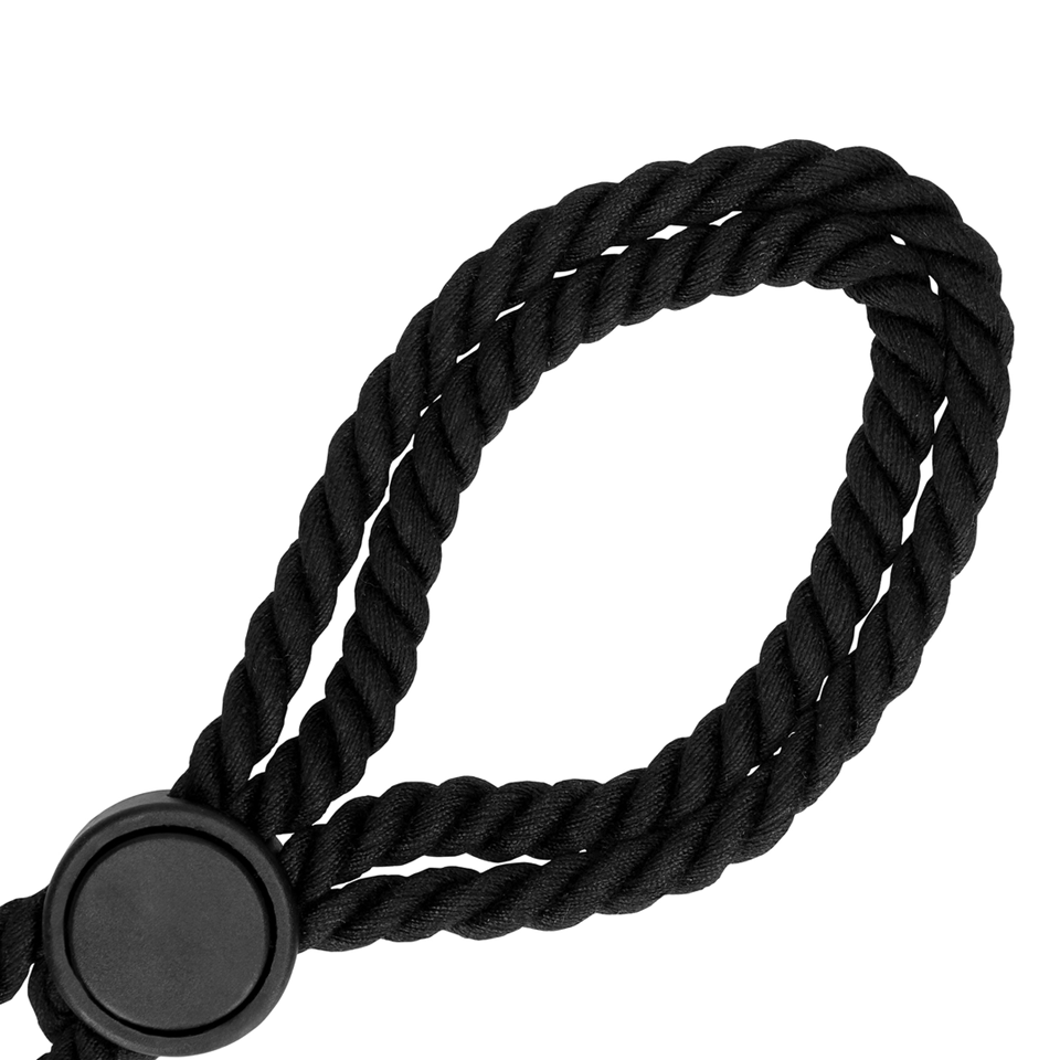Adjustable Rope Hand Cuffs - Black - Tilaa huomaamattomasti ja nopeasti ...