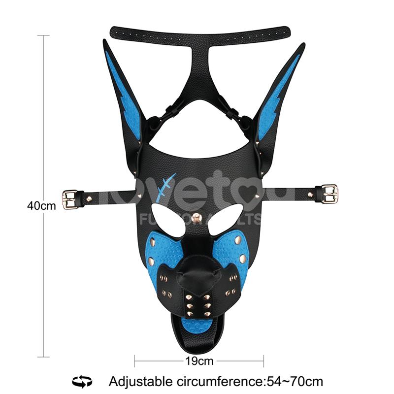 Rebellion Reign Scarred Alpha Pup Mask Blue - Tilaa huomaamattomasti ja ...