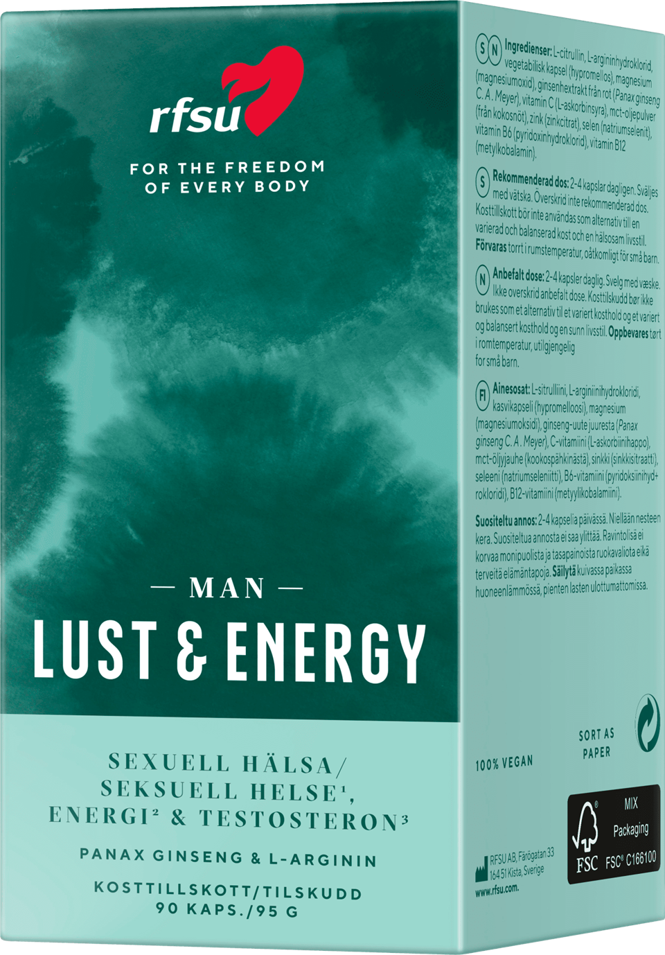 RFSU Lust & Energy Man 90st - Tilaa huomaamattomasti ja nopeasti ...